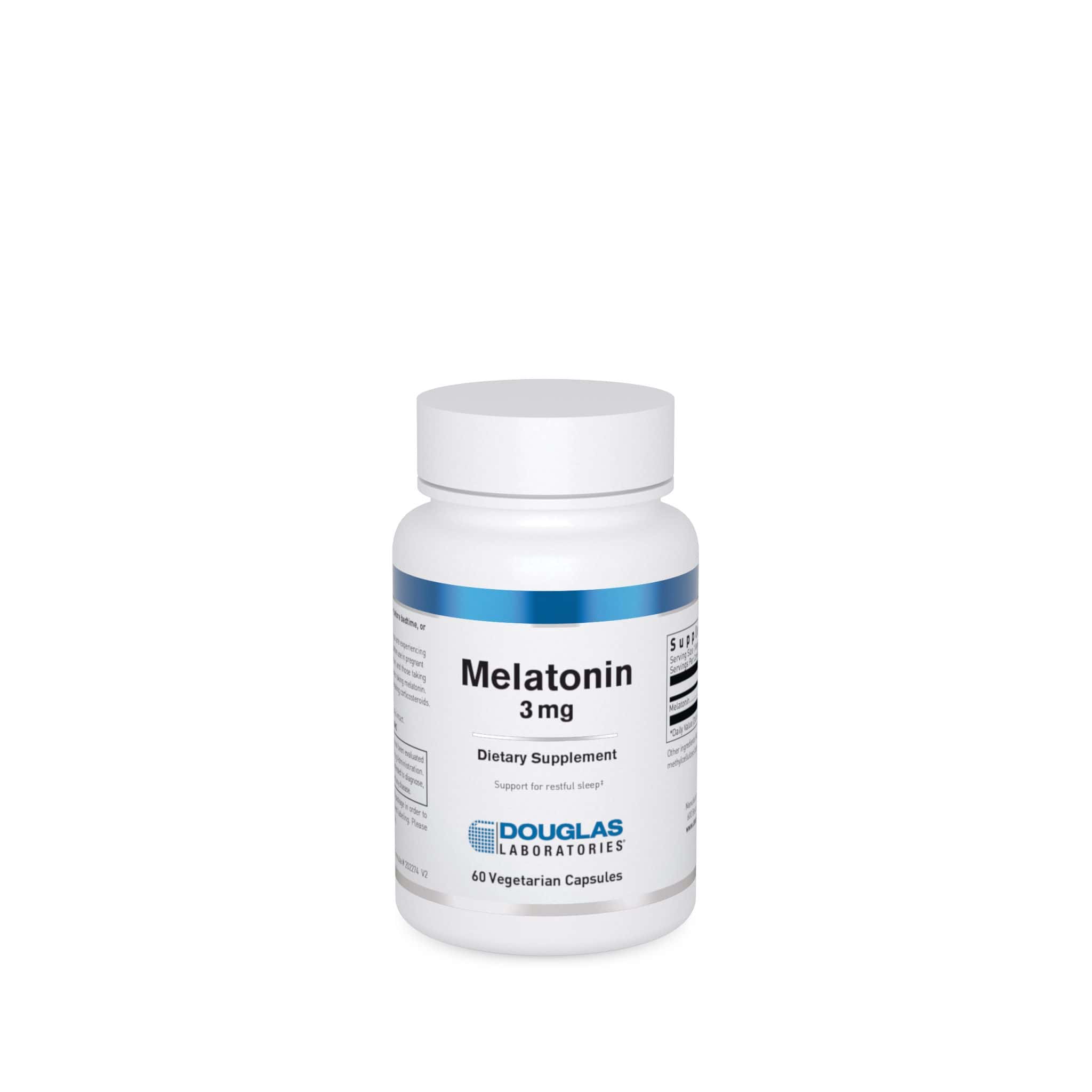 Melatonin 3 mg (capsules) | Douglas Labs | Powerful Sleep Support!