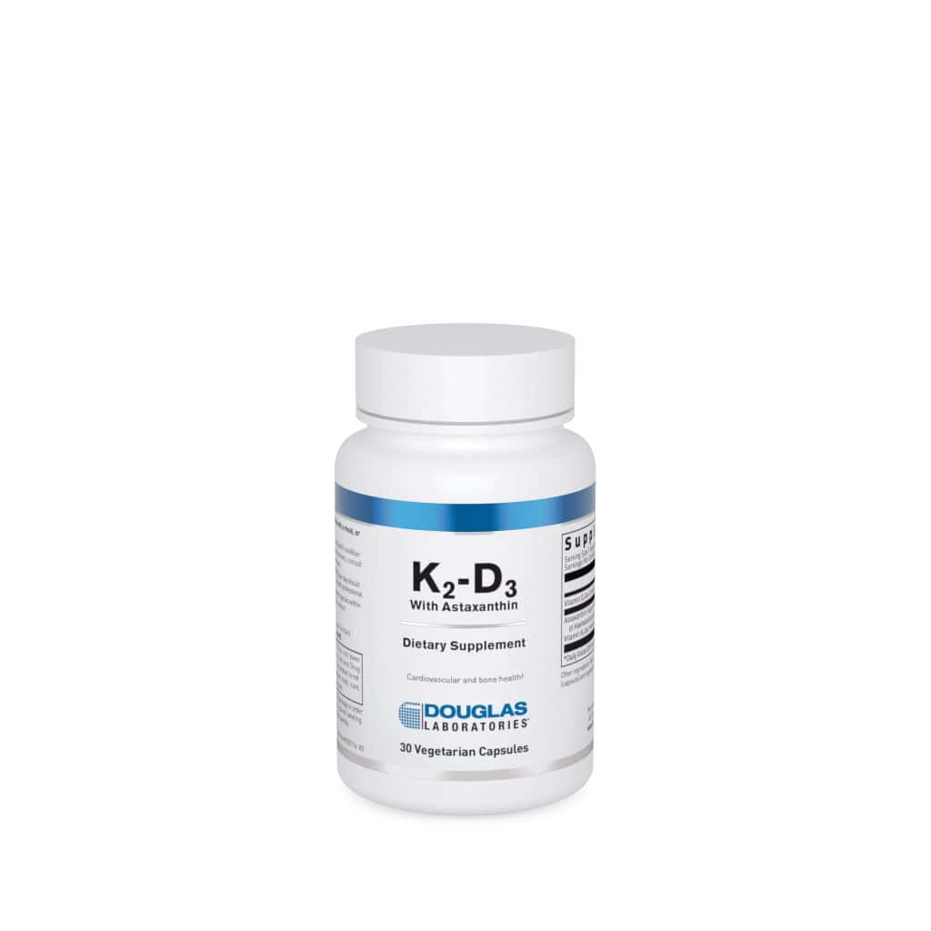 K2-D3 with Astaxanthin 30ct | Douglas Labs | Powerful Vitamin Mineral ...