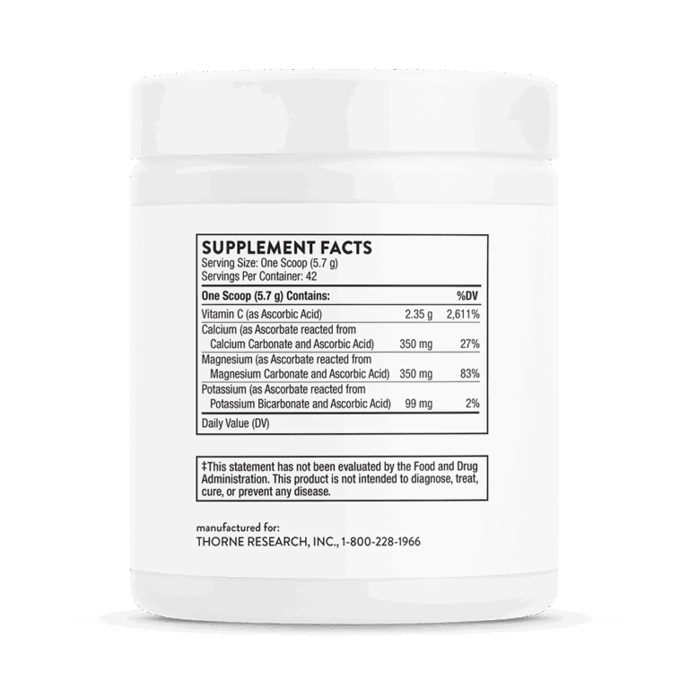 High Potency Vitamin C 240 g | Thorne | Powerful Immune Support!